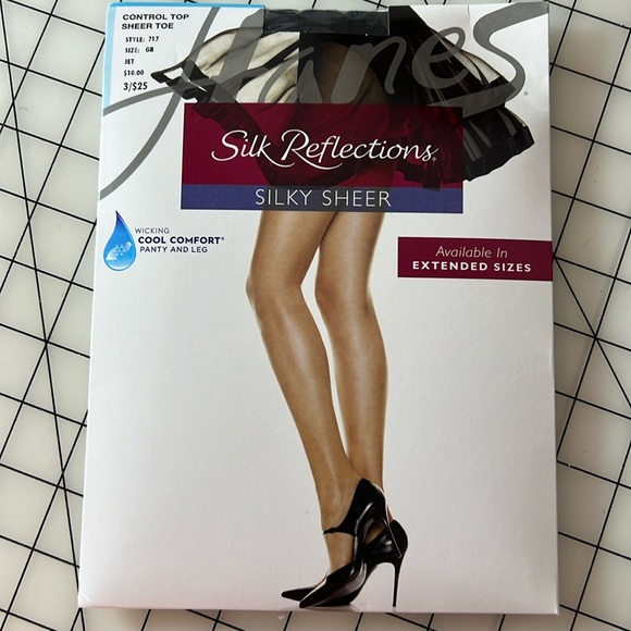 Hanes | Accessories | Silk Reflections Silky Sheer Control Top Sheer ...